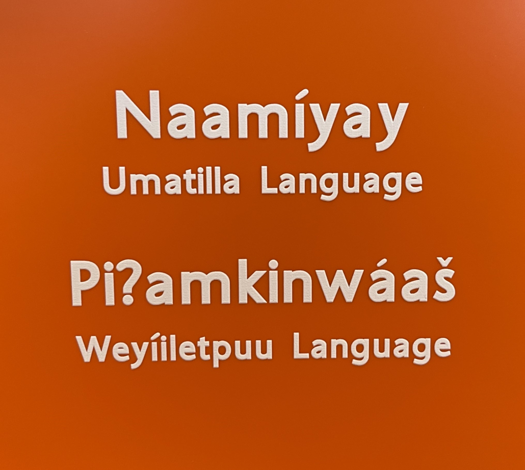 PELC - Native Language Signage Project - Pendleton Early Learning Center